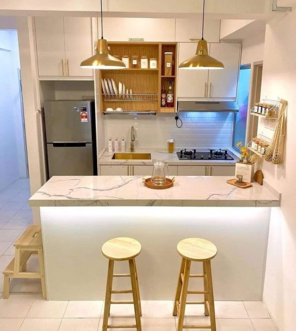 Desain Dapur Minimalis dengan Mini Bar untuk Hunian Modern - Shila at ...